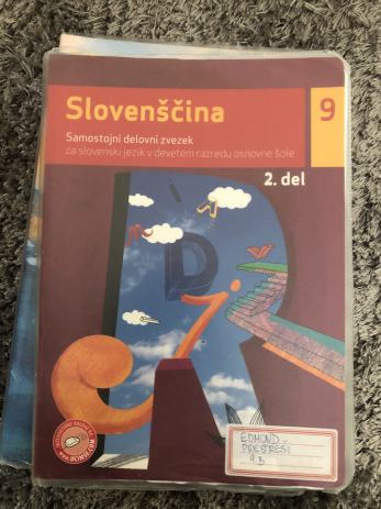 SLOVENŠČINA-samostojni delovni zvezek 1. del in 2. del-9.razred