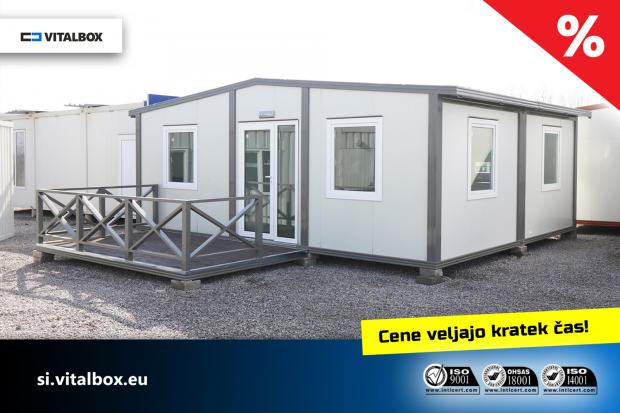Kontejner bivalni, Kontejnerji, hiša, pisarniški, skladiščni