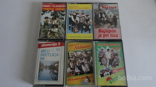 KASETE - RAZLIČNI IZVAJALCI SLOVENSKE NARODNO-ZABAVNE GLASBE