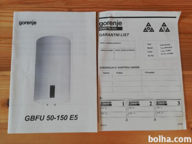 Bojler Gorenje GBFU 50- 150 E5