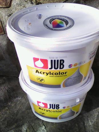 Fasadna barva Jub ACRYCOLOR Ral 2151- oranžna in rumena