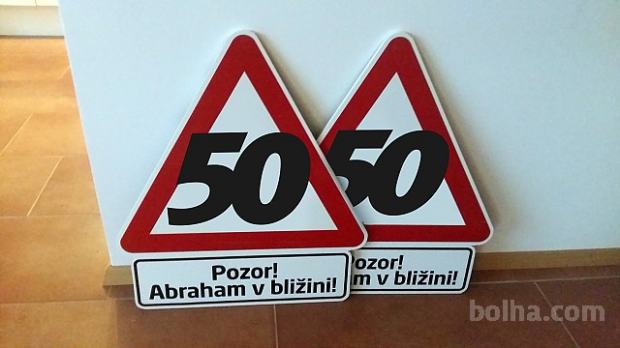 ABRAHAM znak 50 let, rojstni dan