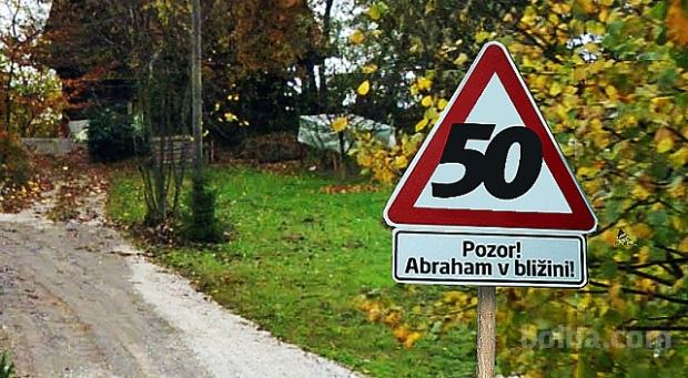 ABRAHAM znak 50 let, rojstni dan