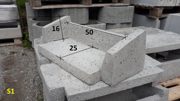 Betonske montažne stopnice, elementi za stopnice