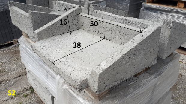 Betonske montažne stopnice, elementi za stopnice