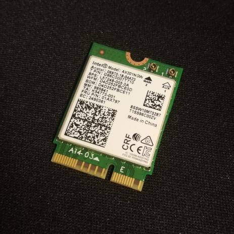Intel Wi-Fi 6 AX201 vPro, WLAN + Bluetooth 5.0 Adapter - M.2/A-E-Key
