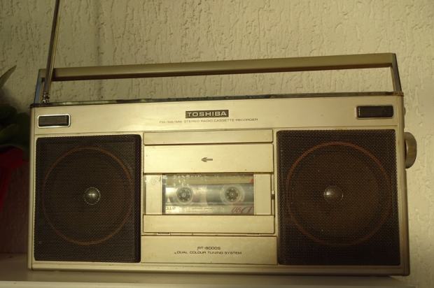 Radio, kasetofon, retro, radiokasetofon