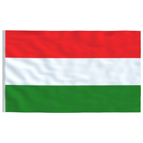 vidaXL Madžarska zastava 90x150 cm