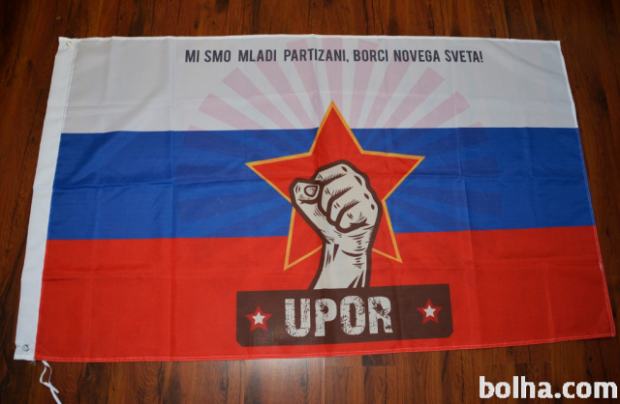 Zastava OF, socialistična, partizani