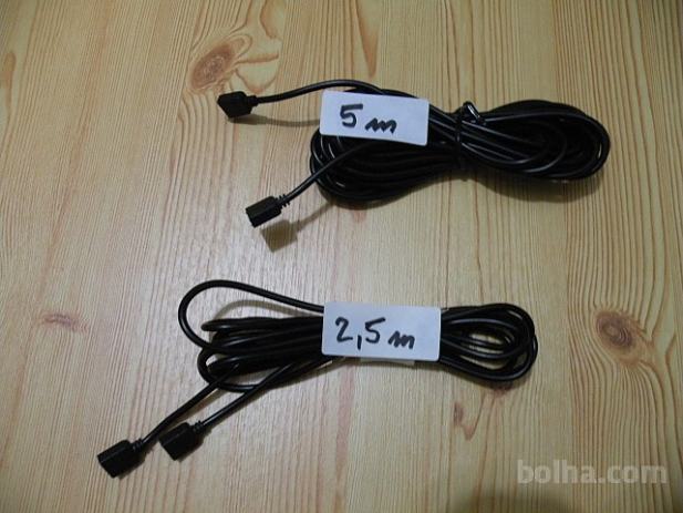 4pin led conektor RGB kabel - podaljšek 2,5m - 5m