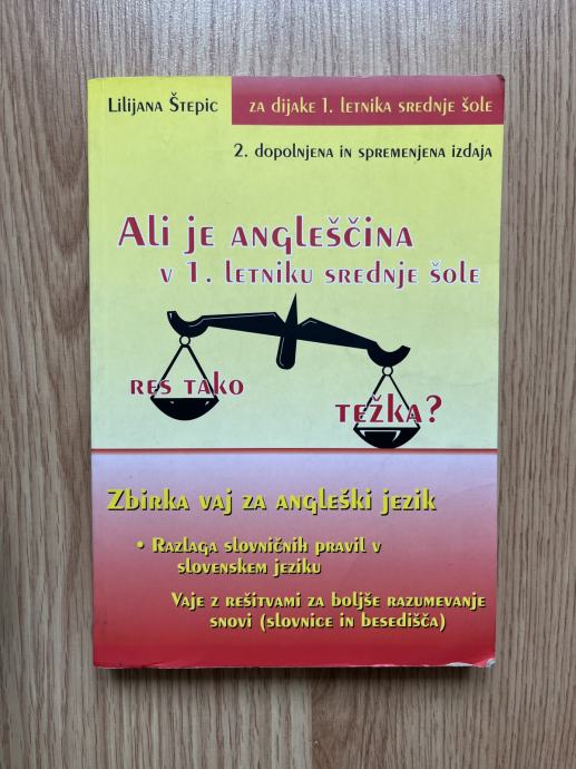 Ali je angleščina v 1. letniku srednje šole res tako težka?