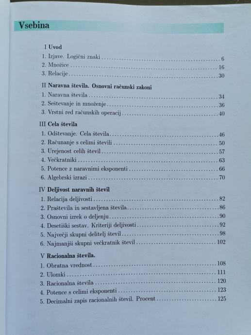 Matematika za 1. letnik tehniških šol in gimnazij