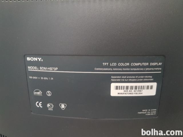 Sony SDM-HS73P TFT LCD PC MONITOR