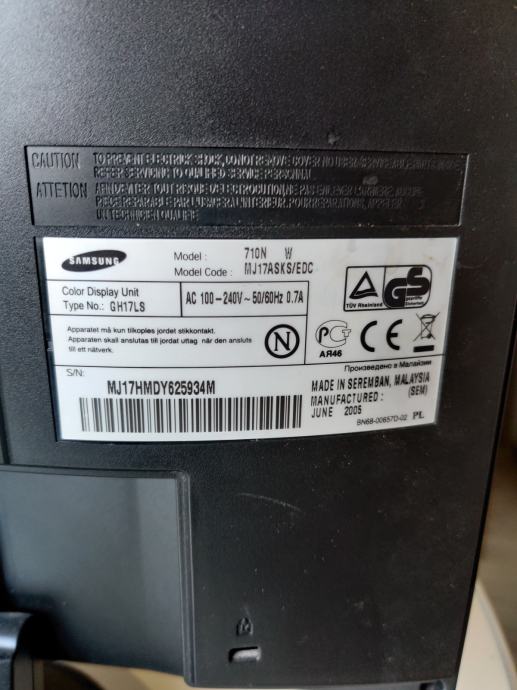 SAMSUNG SYNCMASTER 710N