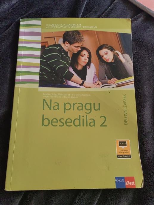 Delovni zvezek Na pragu besedila 2