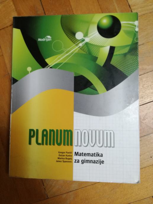 Planum novum - učbenik za matematiko za 2. letnik gimnazije