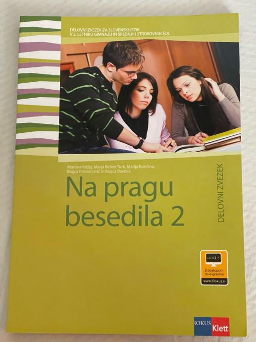 NA PRAGU BESEDILA 2, DELOVNI ZVEZEK