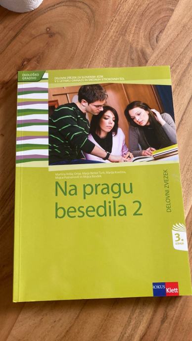 Na Pragu Besedila 2 delovni zvezek za slovenščino 2. letnik