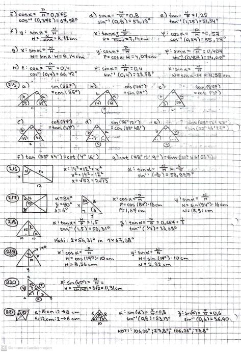 Zapiski za matematiko 2. letnik