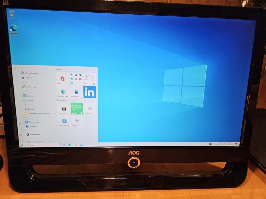 Monitor AOC F22+, DVI+VGA, brezhiben + kabli