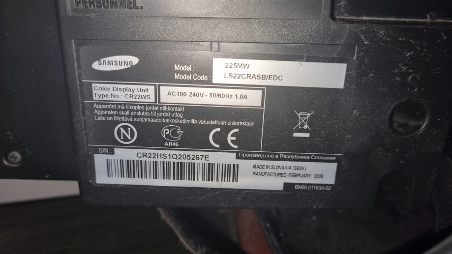 Samsung SyncMaster 225MW 55,9 cm (22) 1680 x 1050 slikovnih pik HD