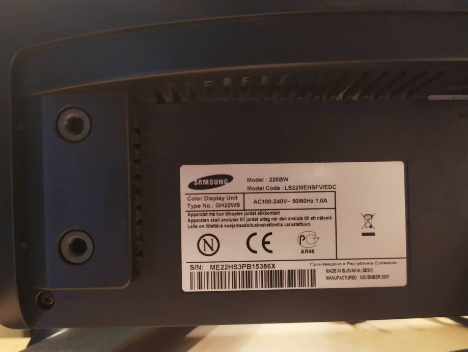 Samsung SyncMaster 226BW