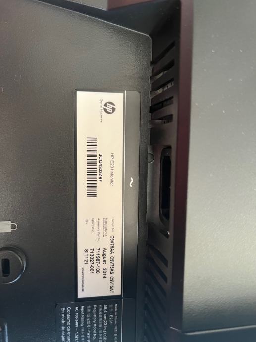 Monitor HP EliteDisplay E231 23-inch