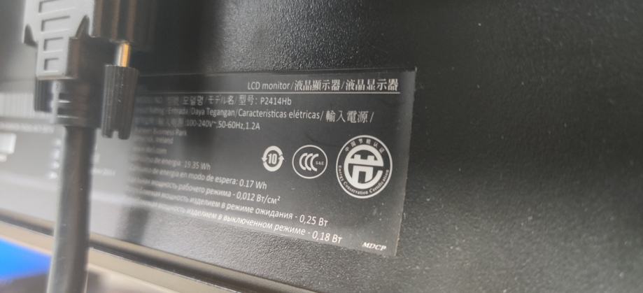 DELL UltraSharp P2414Hb 24 Inch IPS Monitor