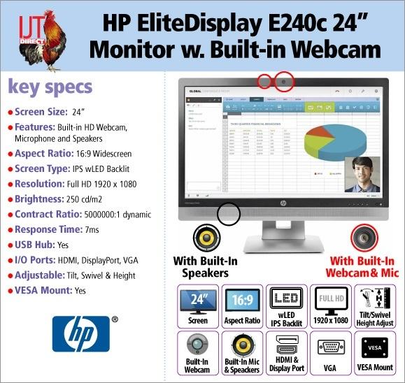 HP LED monitor Elite E240c