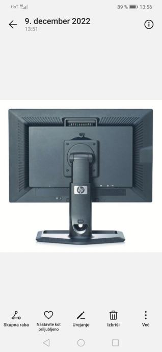 HP ZR24W MONITOR IPS 24 INČ ODLIČEN LJUBLJANA MOSTE