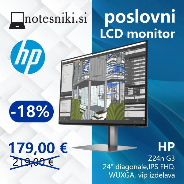 Monitor HP Z24n G3 61 cm (24″) WUXGA 1920×1200 IPS LED