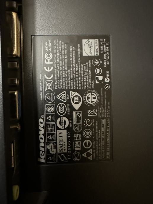 Monitor Lenovo ThinkVision 24 inch LT2452pwc / FULL HD (1900x1200)