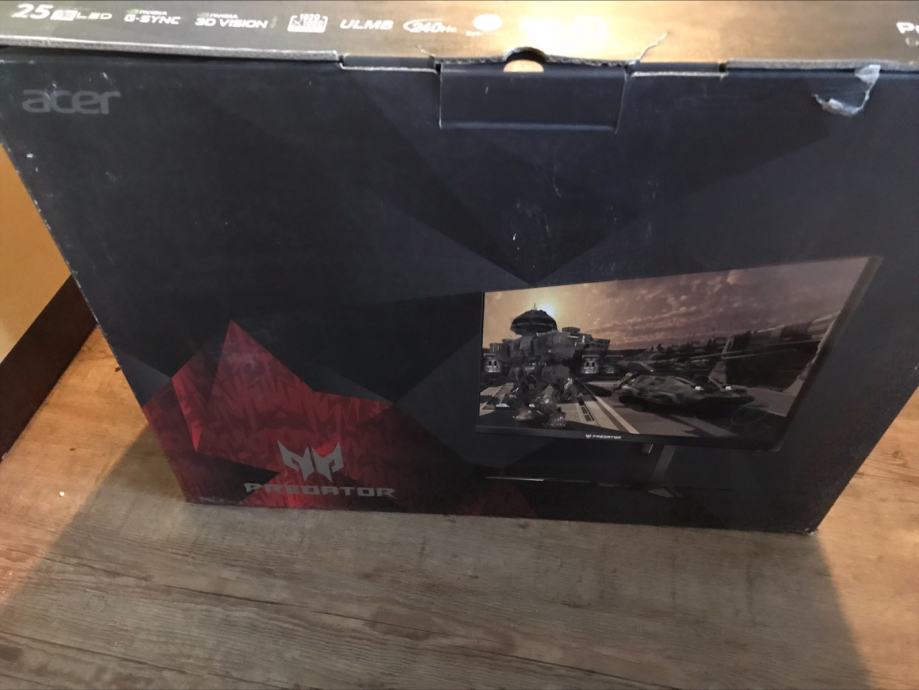Za dele prodam Acer 24,5 TN LED Gaming monitor Predator XB2 full HD