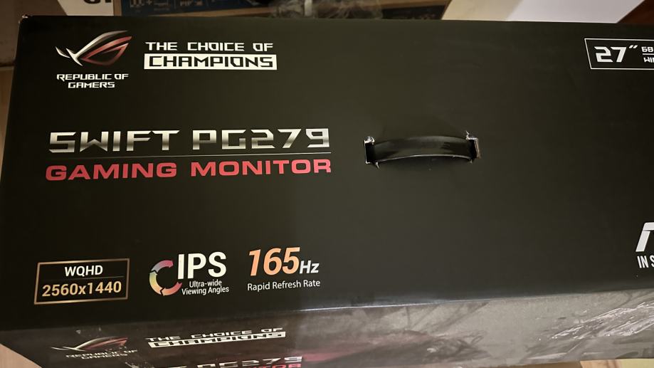 ASUS ROG SWIFT PG279Q Gaming Monitor IPS 165Hz G-SYNC 2K