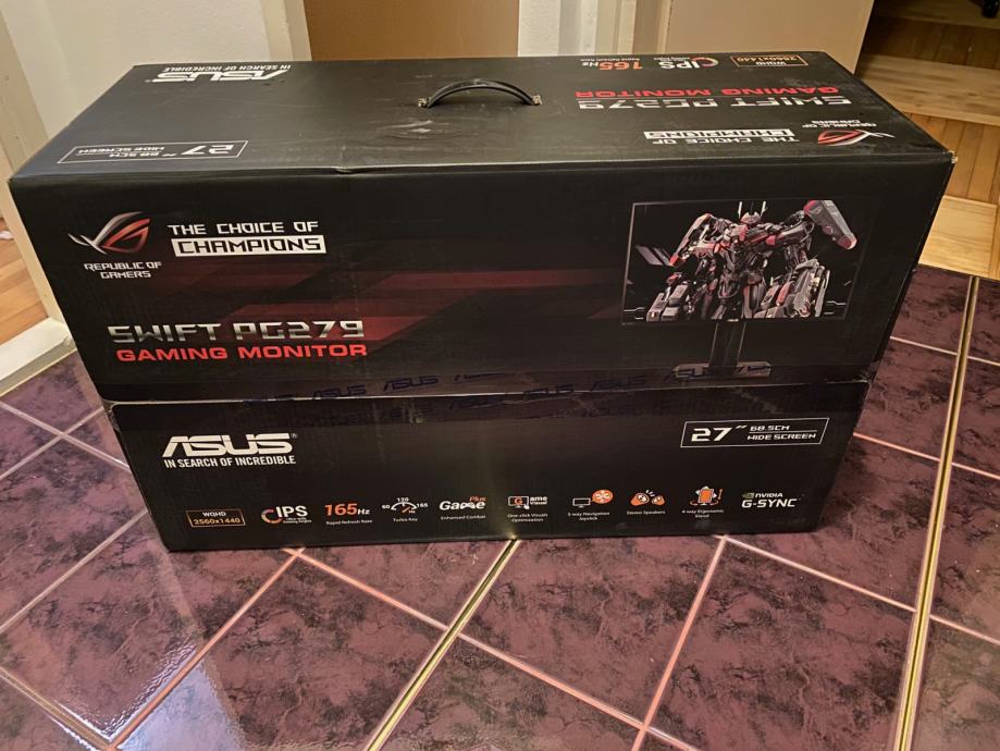 ASUS ROG SWIFT PG279Q Gaming Monitor IPS 165Hz G-SYNC 2K