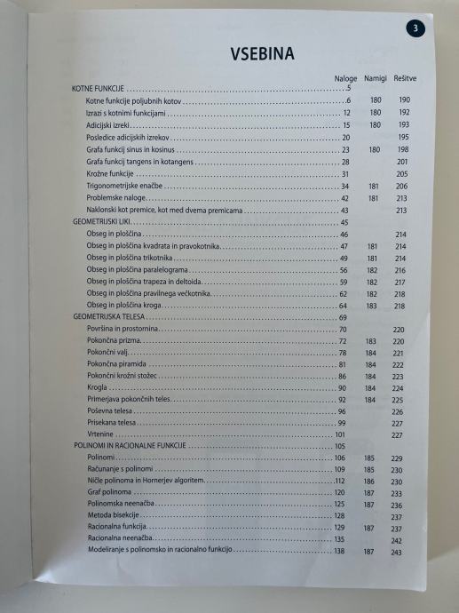 Matematika 3 zbirka nalog za 3.letnik gimnazije Mateja Škrlec