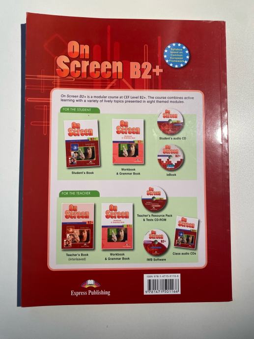 Učbenik za angleščino On Screen B2+