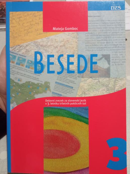 Besede 3 Mateja Gomboc Delovni zvezek za slovenski jezik v 3. letniku