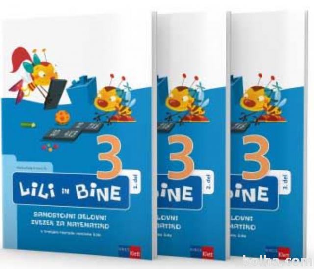 LILI IN BINE 3, samostojni dz za MATEMATIKO, SLOVENŠČINO, SPOZNAVANJE