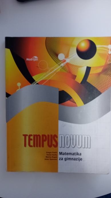 Tempus novum, matematika za 4. letnik gimnazije