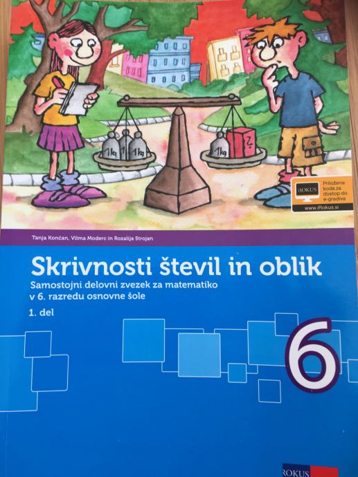 SKRIVNOSTI ŠTEVIL IN OBLIK 6, samostojni delovni zvezek (4 deli)