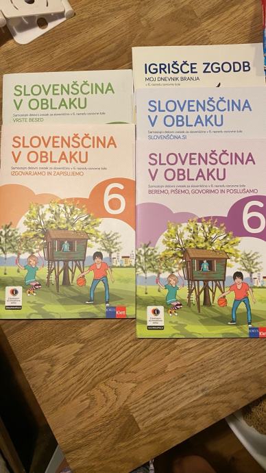 Slovenščina v oblaku 6 in igrišče zgodb, samostojni delovni zvezki