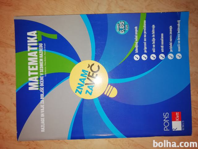 Matematika 7 Znam za več za 7. razred