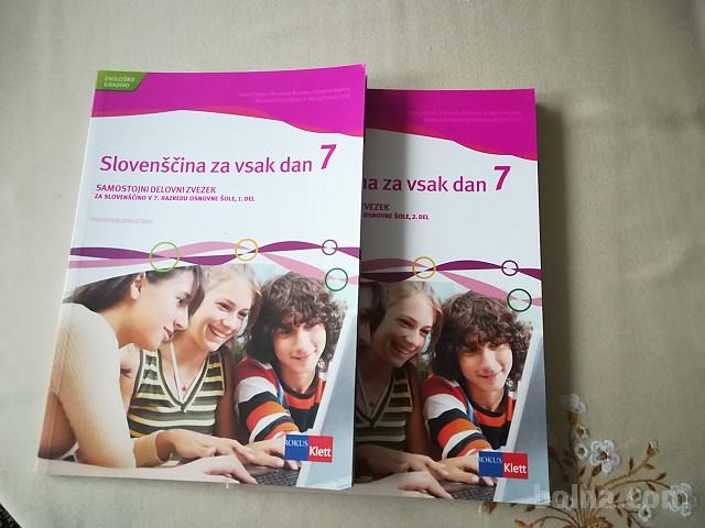 SLOVENŠČINA ZA VSAK DAN 7 DEL. ZVEZEK 1. IN 2. DEL