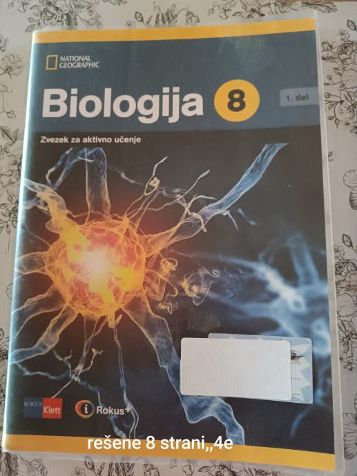 DELOVNA ZVEZKA BIOLOGIJA 8 RAZRED