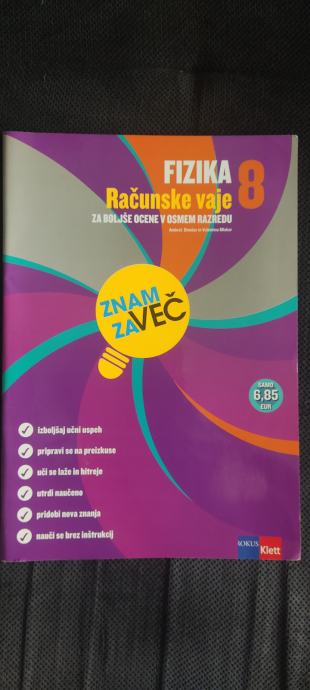 Fizika 8 - računske vaje za boljše ocene v osmem razredu
