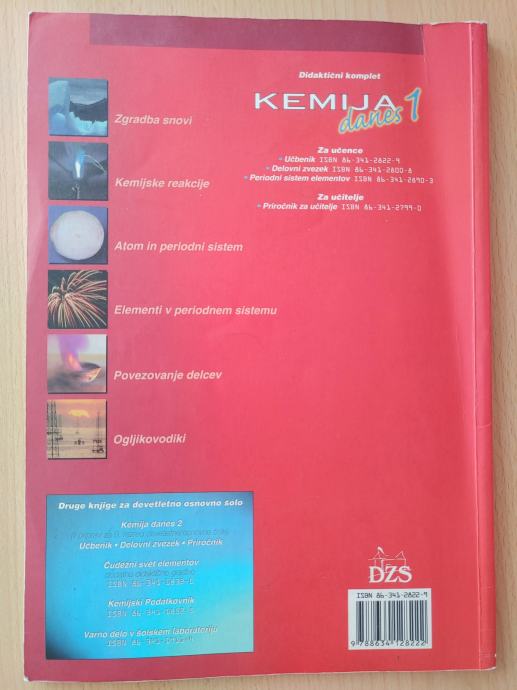 Kemija danes 1 - učbenik za 8. razred OŠ