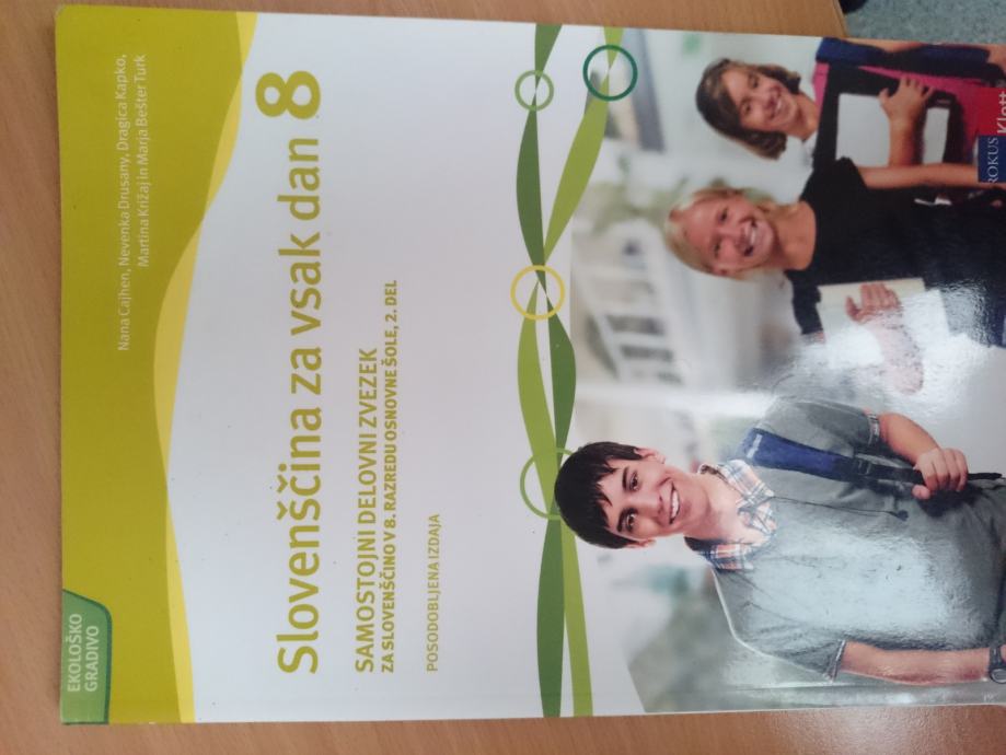 SLO za vsak dan, 8.razred, samostojni delovni zvezek + rešitve
