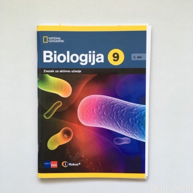 *BIOLOGIJA 9, Rokus Klett - DZ 1. + 2. del - KOMPLET ugodno