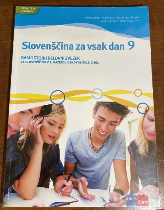 Slovenščina za vsak dan 9, samostojni delovni zvezek 1. in 2. del